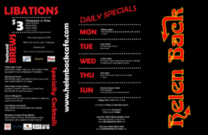 Menu - Helen Back Cafe